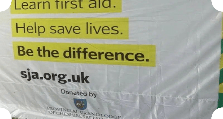 St John Ambulance Marquee - Cheshire Freemasons